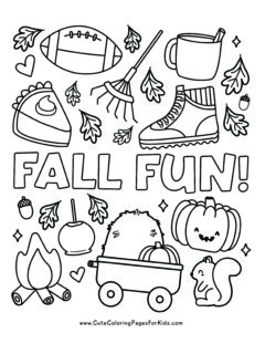 16 Fall Coloring Pages (Free Printable PDF Downloads) - Cute Coloring ...