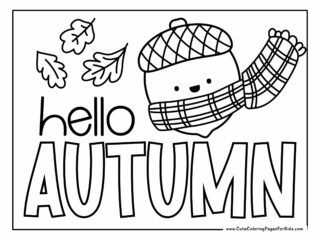 16 Fall Coloring Pages (Free Printable PDF Downloads) - Cute Coloring ...