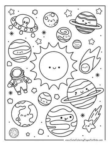 Cute Coloring Pages For Kids - Free Printable Coloring Sheets for Kids
