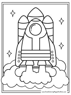 7 Space Coloring Pages (Free Printable PDFs) - Cute Coloring Pages For Kids