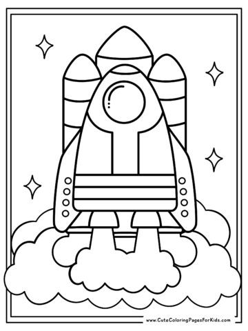 7 Space Coloring Pages (Free Printable PDFs) - Cute Coloring Pages For Kids