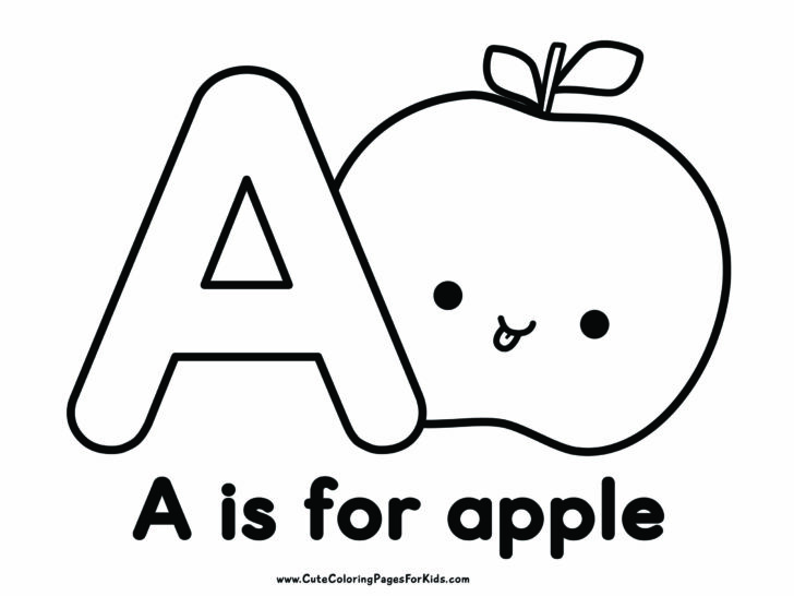 Apple Coloring Pages (Free Printables) - Cute Coloring Pages For Kids