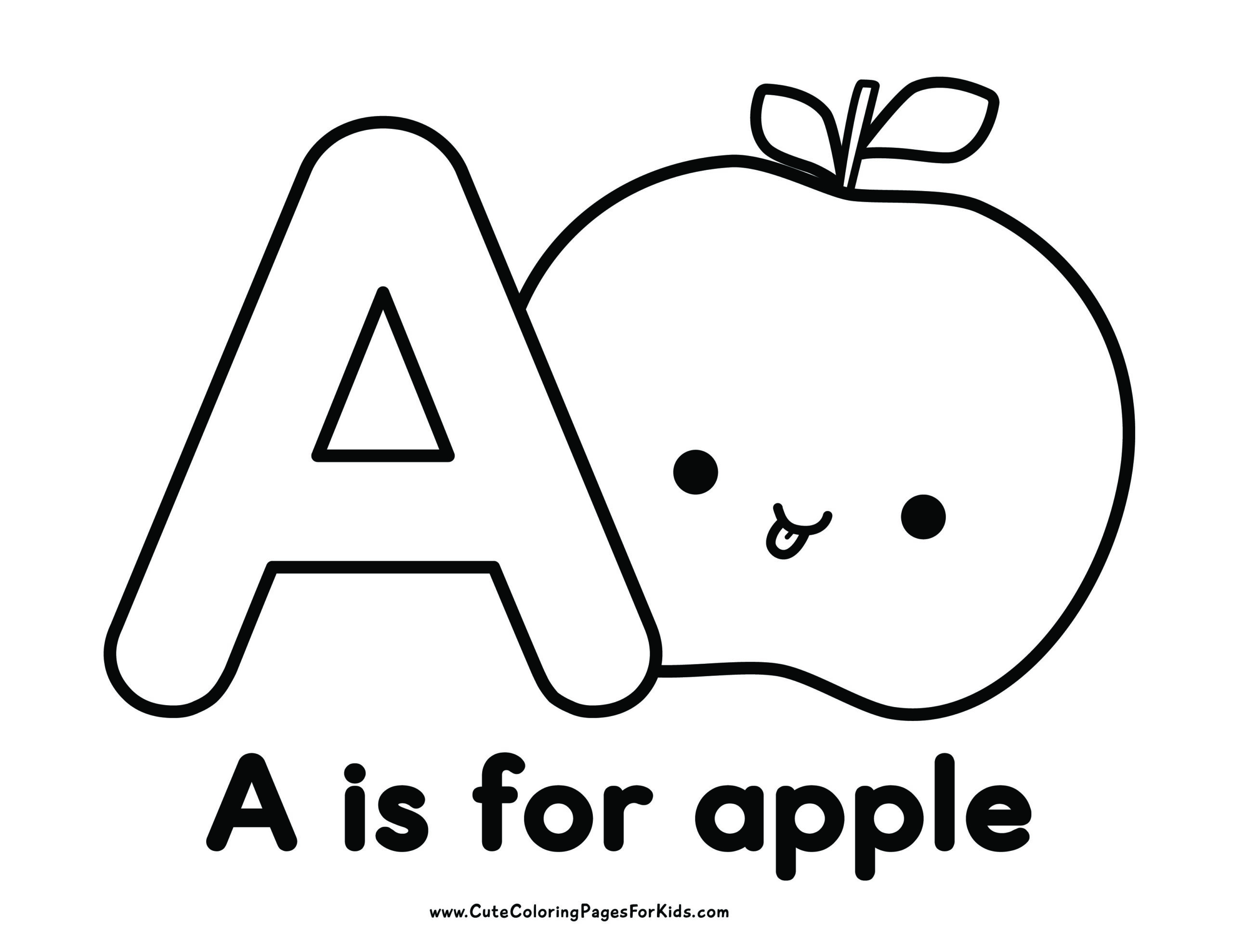 Apple Coloring Pages (Free Printables) - Cute Coloring Pages For Kids