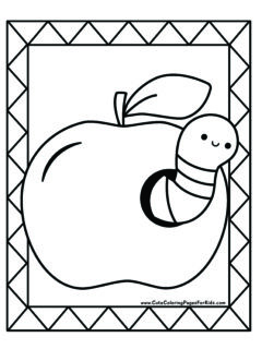 Apple Coloring Pages (Free Printables) - Cute Coloring Pages For Kids