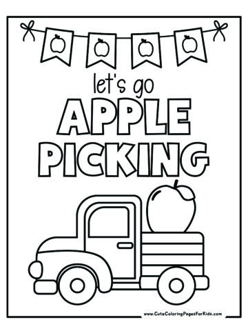 Apple Coloring Pages (Free Printables) - Cute Coloring Pages For Kids