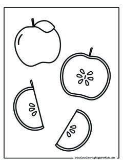 Apple Coloring Pages (Free Printables) - Cute Coloring Pages For Kids