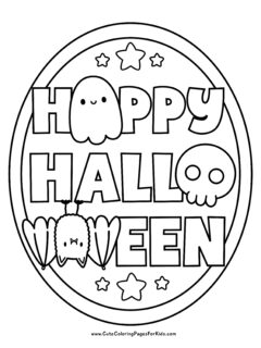 18 Cute Halloween Coloring Pages (Free Printable PDFs) - Cute Coloring ...