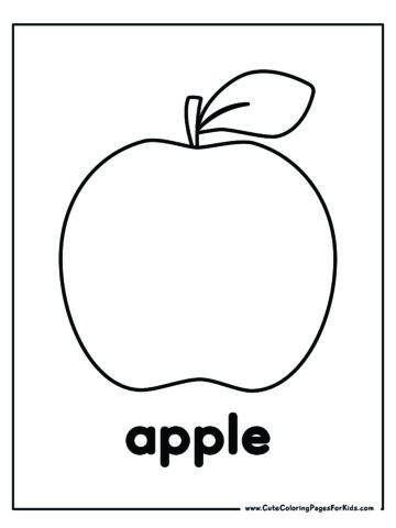 Apple Coloring Pages (Free Printables) - Cute Coloring Pages For Kids