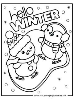 Winter Coloring Pages (Free Printable PDF Downloads) - Cute Coloring ...