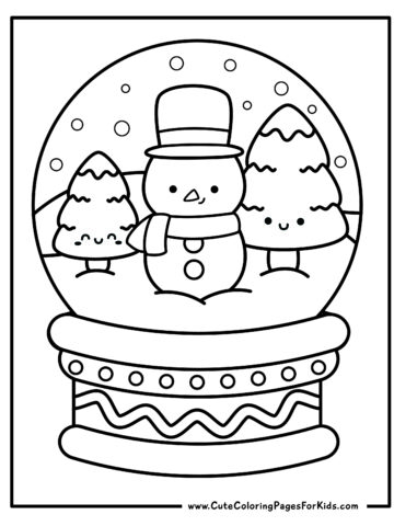Winter Coloring Pages (Free Printable PDF Downloads) - Cute Coloring ...
