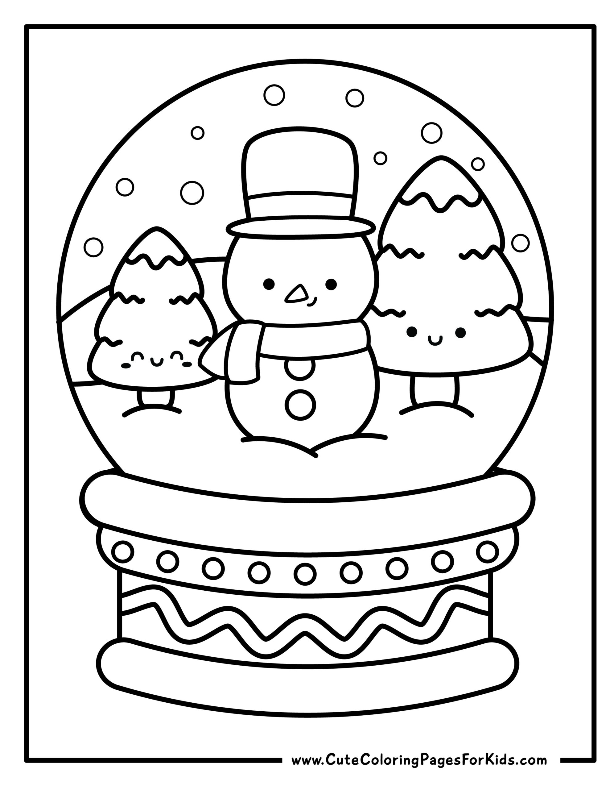 Winter Coloring Pages (Free Printable PDF Downloads) - Cute Coloring ...