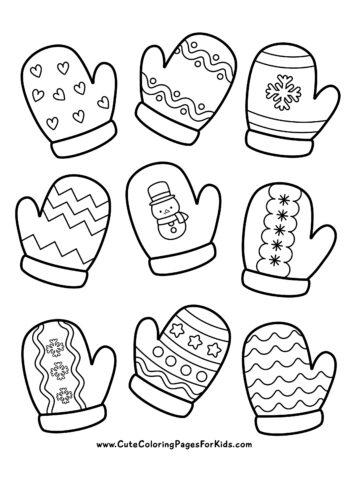 Winter Coloring Pages (Free Printable PDF Downloads) - Cute Coloring ...