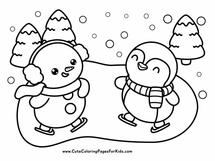 Winter Coloring Pages (Free Printable PDF Downloads) - Cute Coloring ...