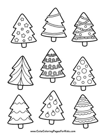 Christmas Coloring Pages: 25 Cute, Free Printable Downloads - Cute ...