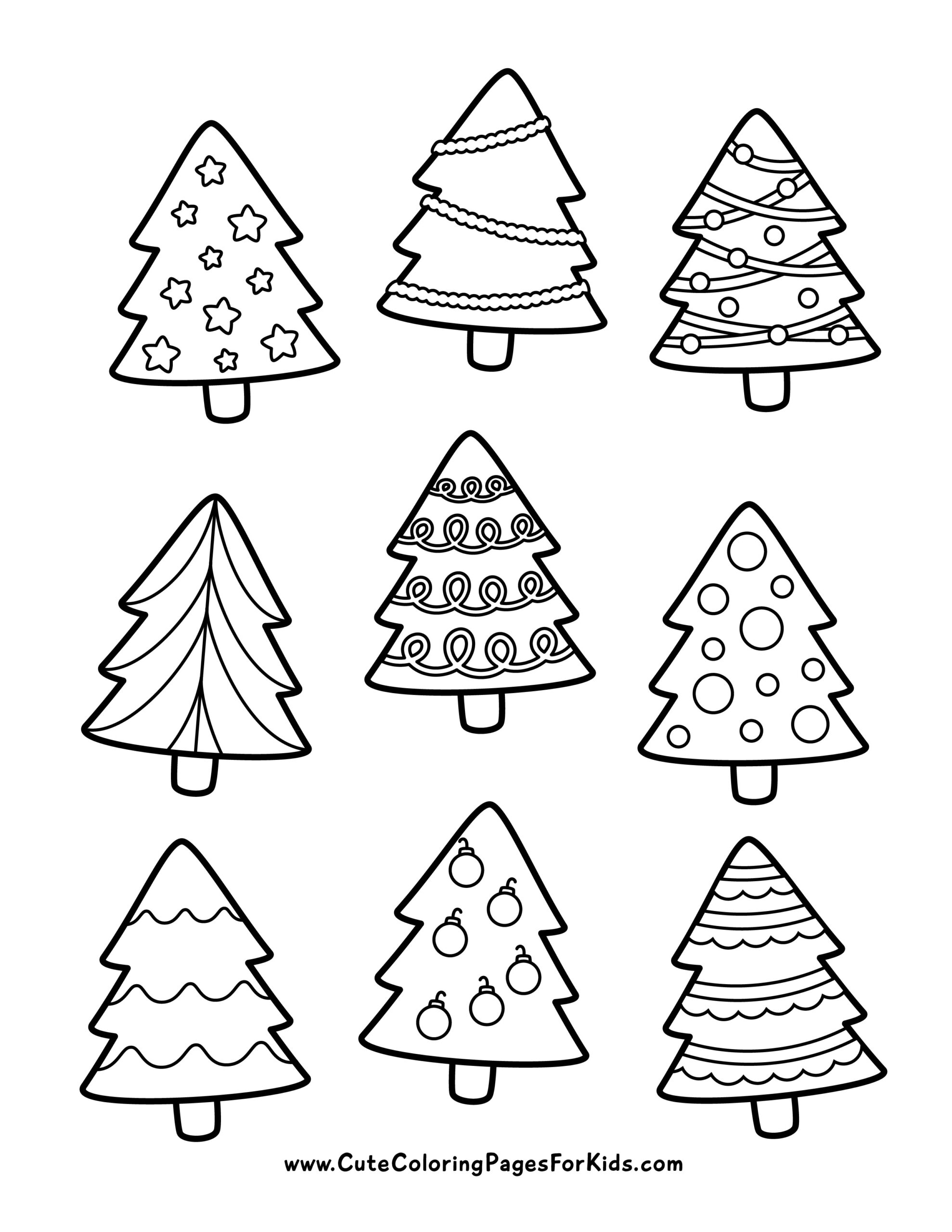 Christmas Coloring Pages: 25 Cute, Free Printable Downloads - Cute ...