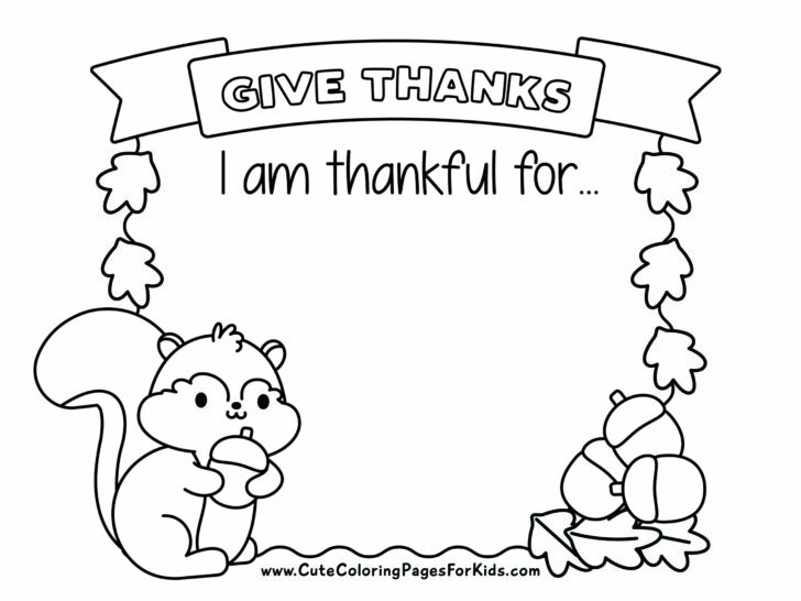 10 Thanksgiving Coloring Pages (Free Printable PDFs) - Cute Coloring ...