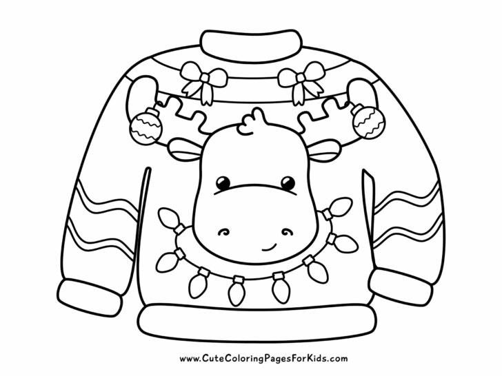 Christmas Coloring Pages: 25 Cute, Free Printable Downloads - Cute ...