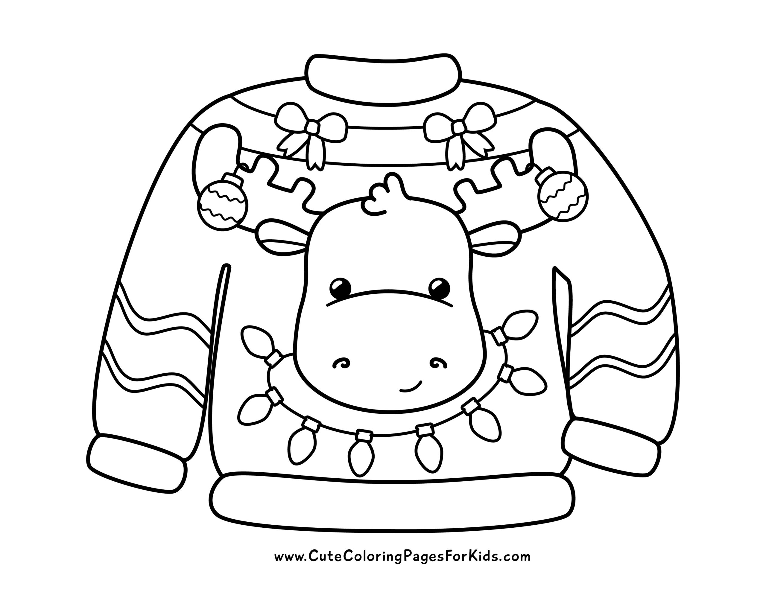 Christmas Coloring Pages: 25 Cute, Free Printable Downloads - Cute ...