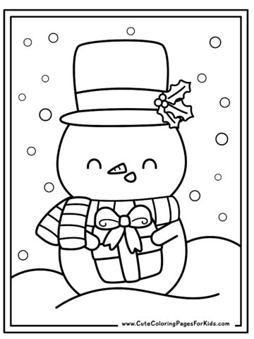 Christmas Coloring Pages: 25 Cute, Free Printable Downloads - Cute ...