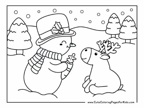 Snowman Coloring Pages (Free Printable PDFs) - Cute Coloring Pages For Kids