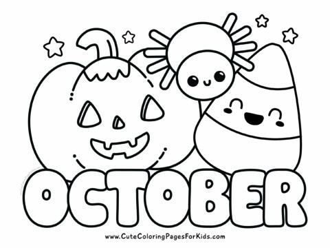 October Coloring Pages - Cute Coloring Pages For Kids