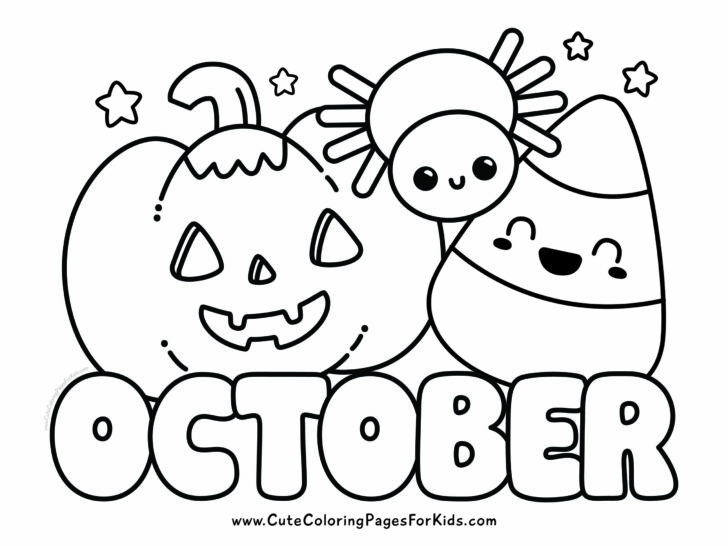 October Coloring Pages - Cute Coloring Pages For Kids