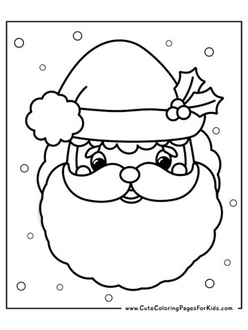 Santa Coloring Pages (Free Printable PDFs) - Cute Coloring Pages For Kids