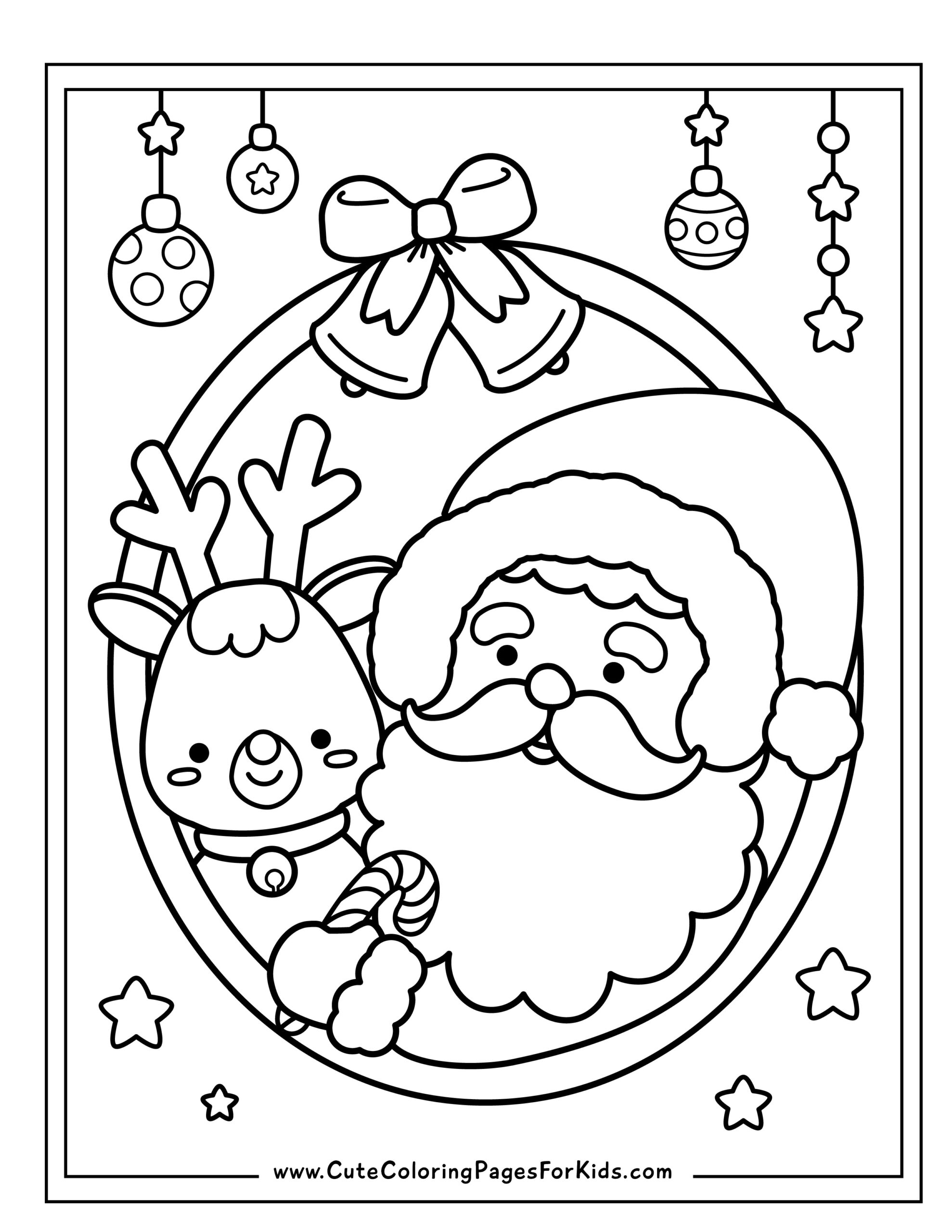 Santa Coloring Pages (Free Printable PDFs) - Cute Coloring Pages For Kids