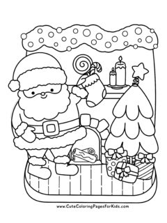 Santa Coloring Pages (Free Printable PDFs) - Cute Coloring Pages For Kids