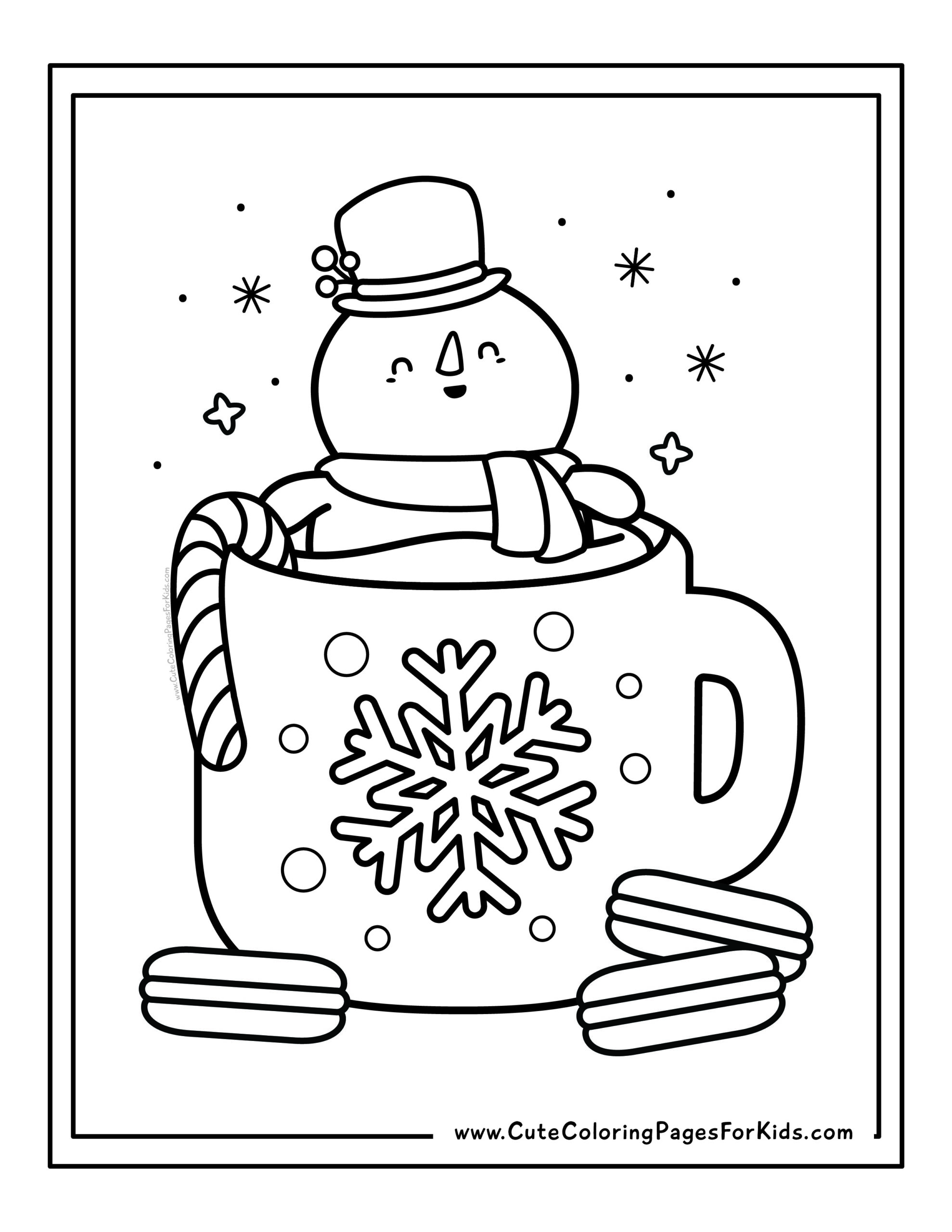 Snowman Coloring Pages (Free Printable PDFs) - Cute Coloring Pages For Kids