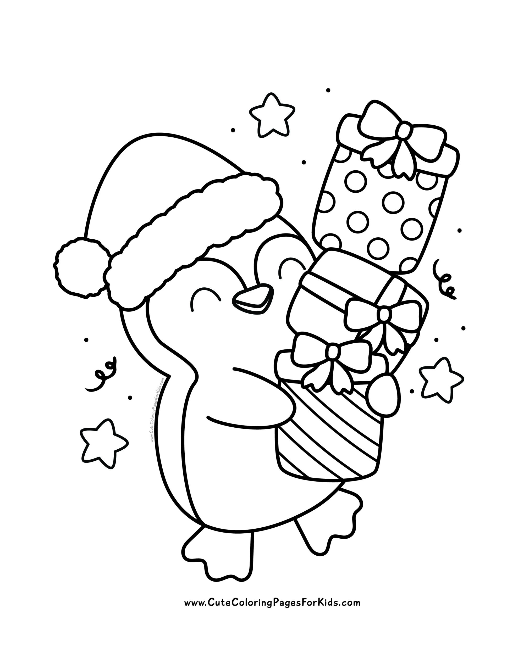Christmas Coloring Pages: 25 Cute, Free Printable Downloads - Cute ...