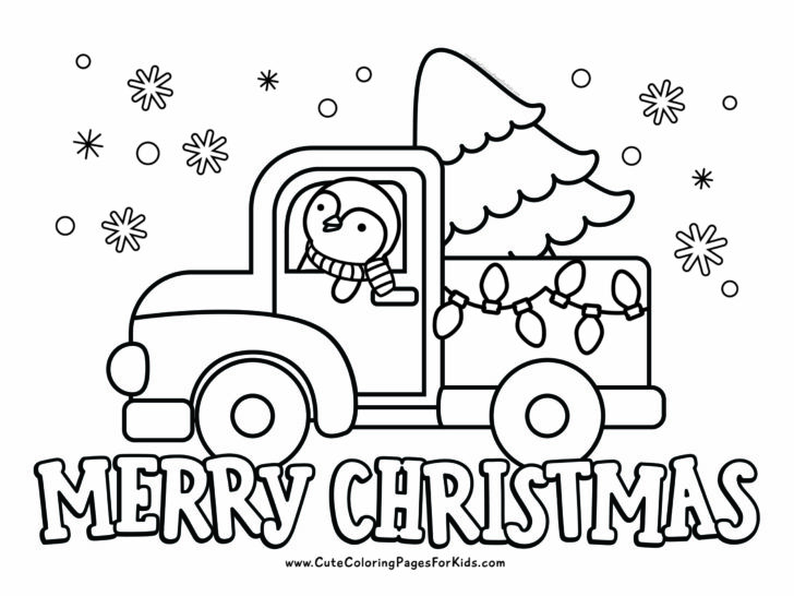 Christmas Coloring Pages: 25 Cute, Free Printable Downloads - Cute ...