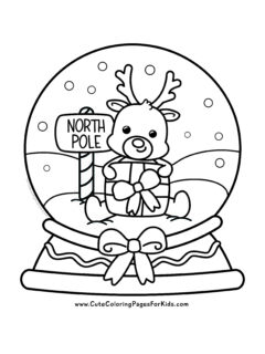 Christmas Coloring Pages: 25 Cute, Free Printable Downloads - Cute ...