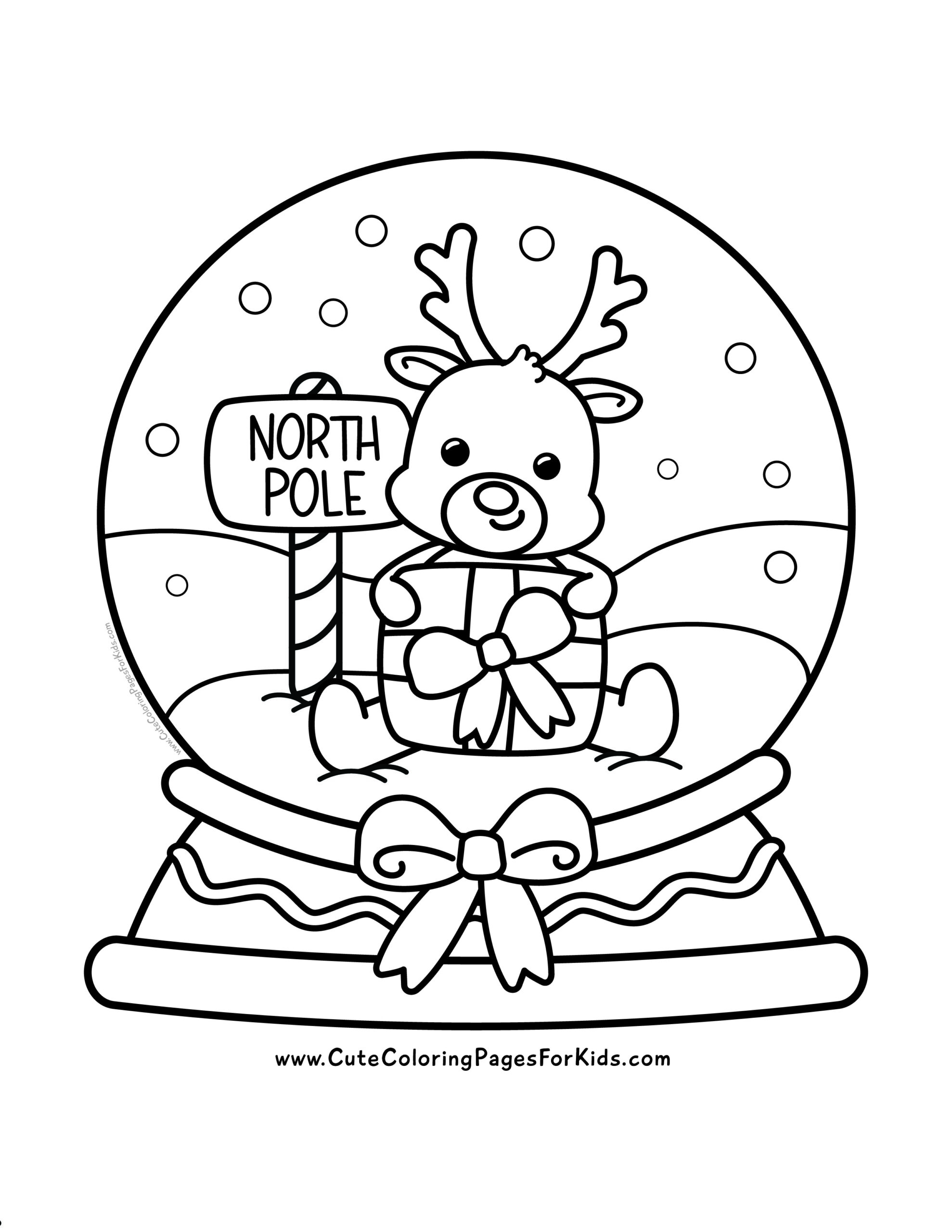 Christmas Coloring Pages: 25 Cute, Free Printable Downloads - Cute ...