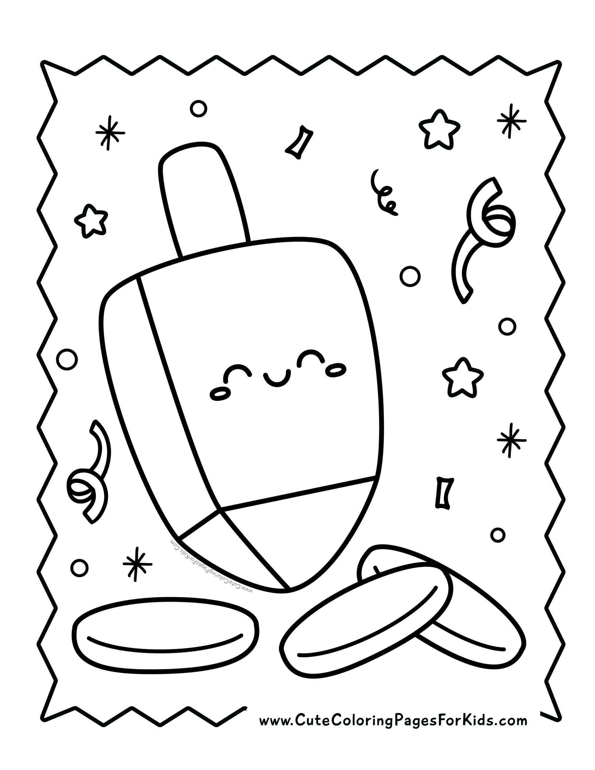 Hanukkah Coloring Pages (Free Printable PDFs) - Cute Coloring Pages For ...