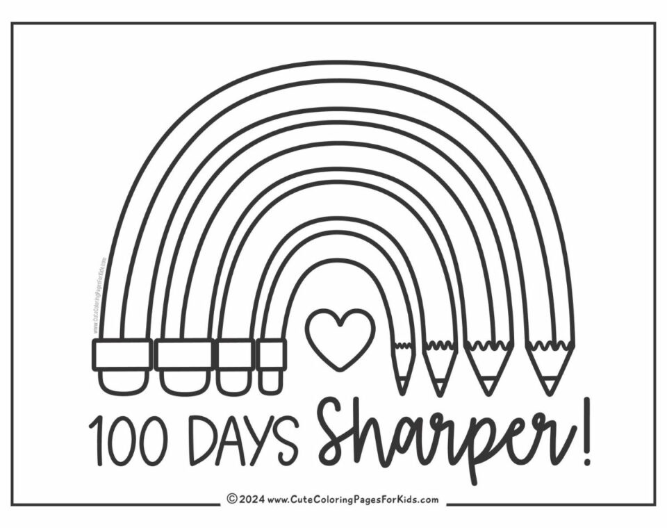 100th Day of School Coloring Pages (Free Printable PDFs) - Cute ...