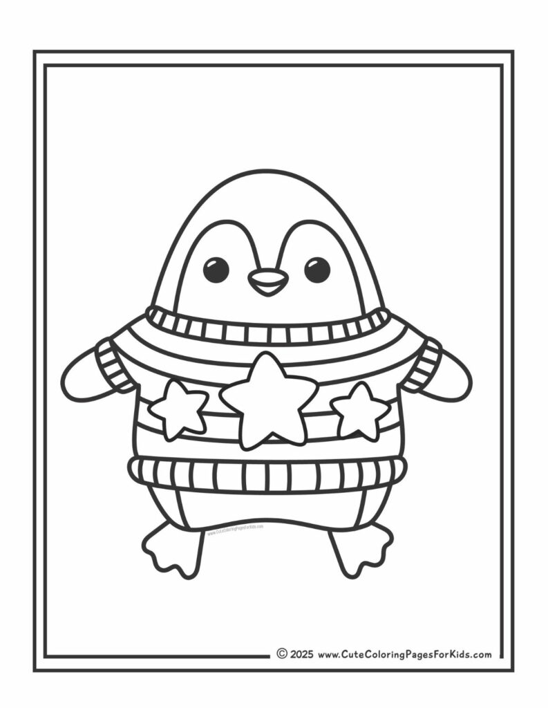 Penguin Coloring Pages (Free and Easy Printables) - Cute Coloring Pages ...