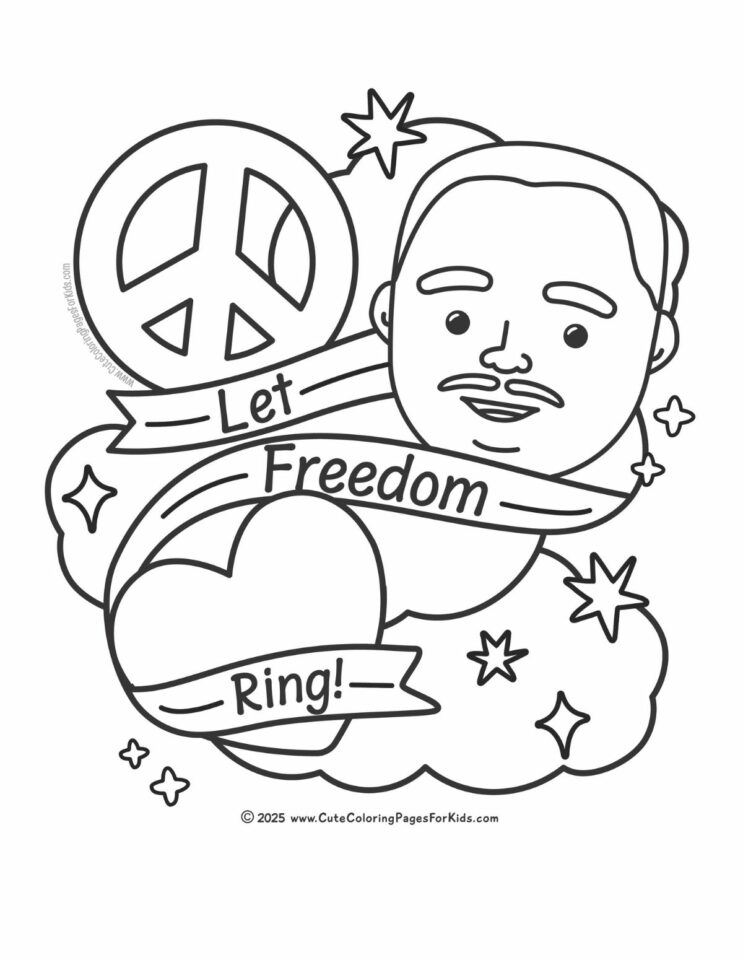 Martin Luther King Coloring Pages (Free Printable) - Cute Coloring ...