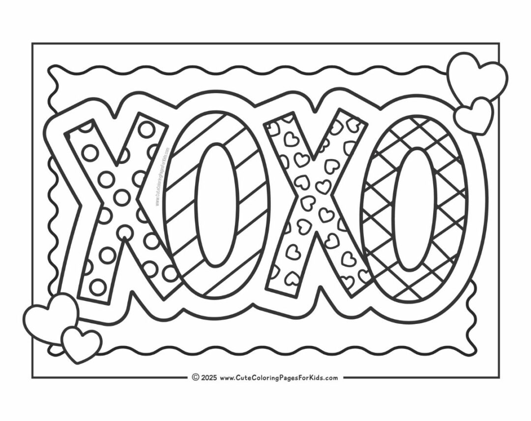 Valentine's Day Coloring Pages: Free Printable PDFs - Cute Coloring ...