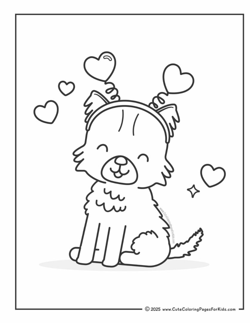 Valentine's Day Coloring Pages: Free Printable PDFs - Cute Coloring ...