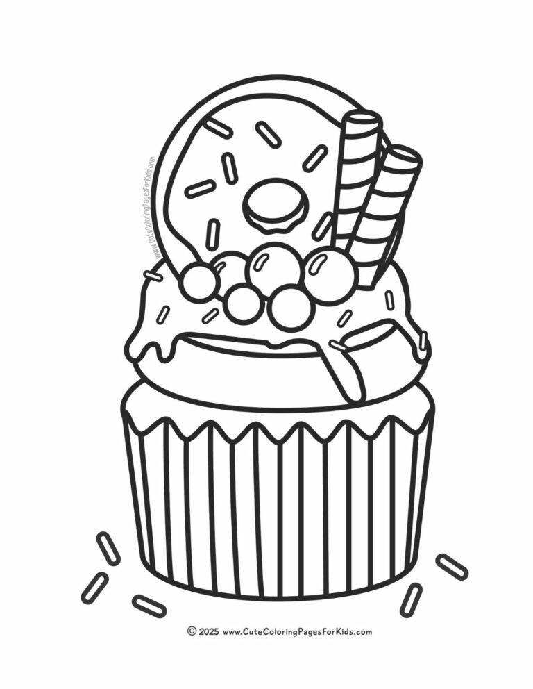 Free Printable Cupcake Coloring Pages Cute Coloring Pages For Kids