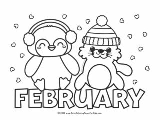 February Coloring Pages - Cute Coloring Pages For Kids