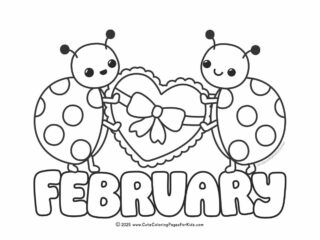 February Coloring Pages - Cute Coloring Pages For Kids