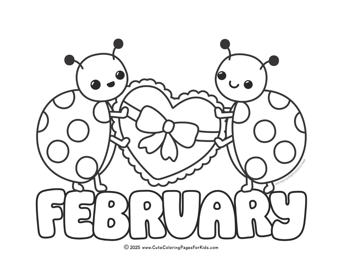 February Coloring Pages - Cute Coloring Pages For Kids
