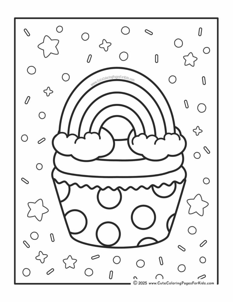 Free Printable Cupcake Coloring Pages - Cute Coloring Pages For Kids