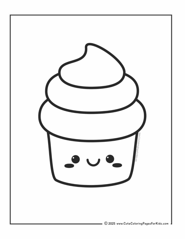 Free Printable Cupcake Coloring Pages - Cute Coloring Pages For Kids