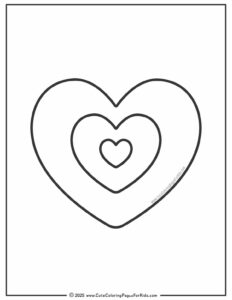 Heart Coloring Pages - Cute Coloring Pages For Kids