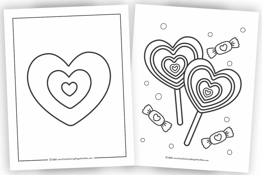Heart Coloring Pages - Cute Coloring Pages For Kids
