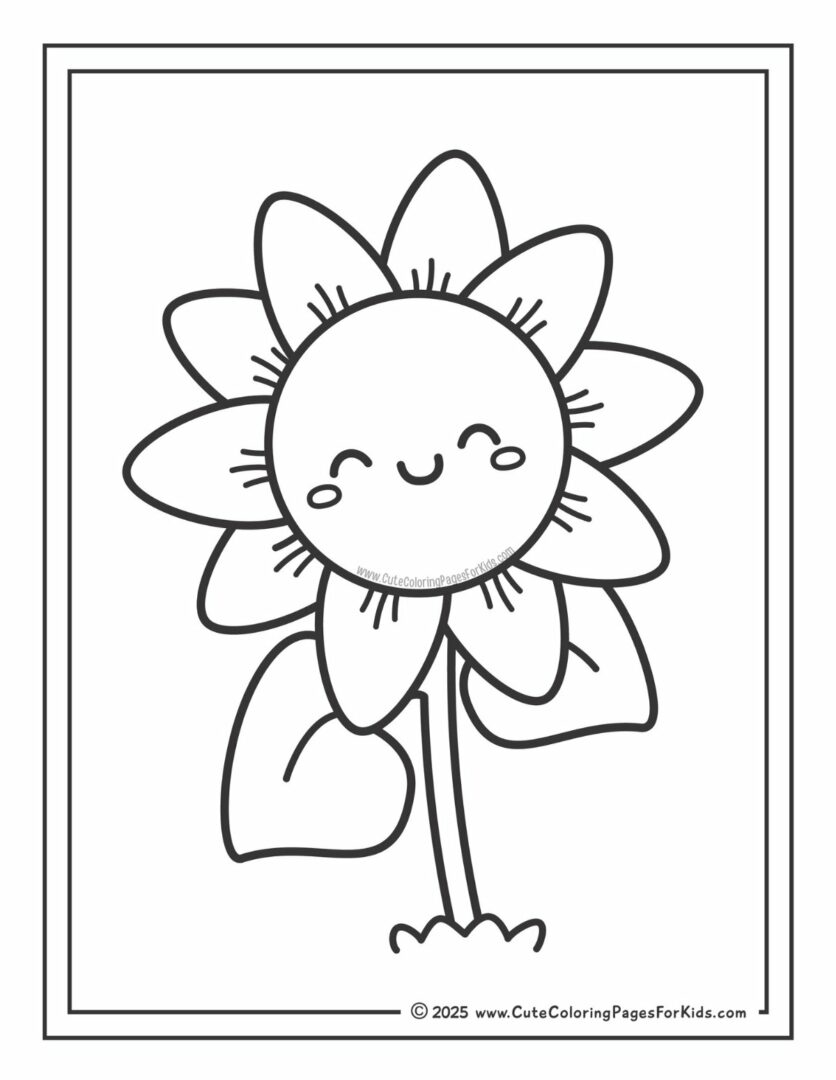Flower Coloring Pages (Free Printable PDFs) - Cute Coloring Pages For Kids