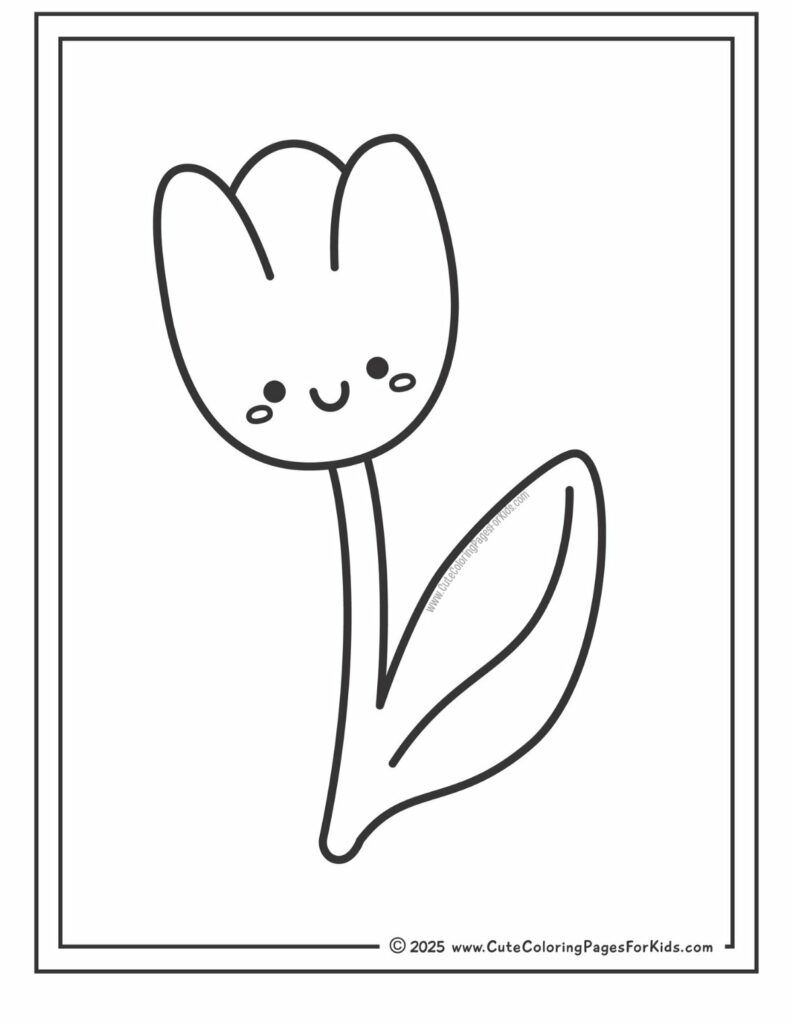Flower Coloring Page (Free Printable PDF) - Coloring Feel